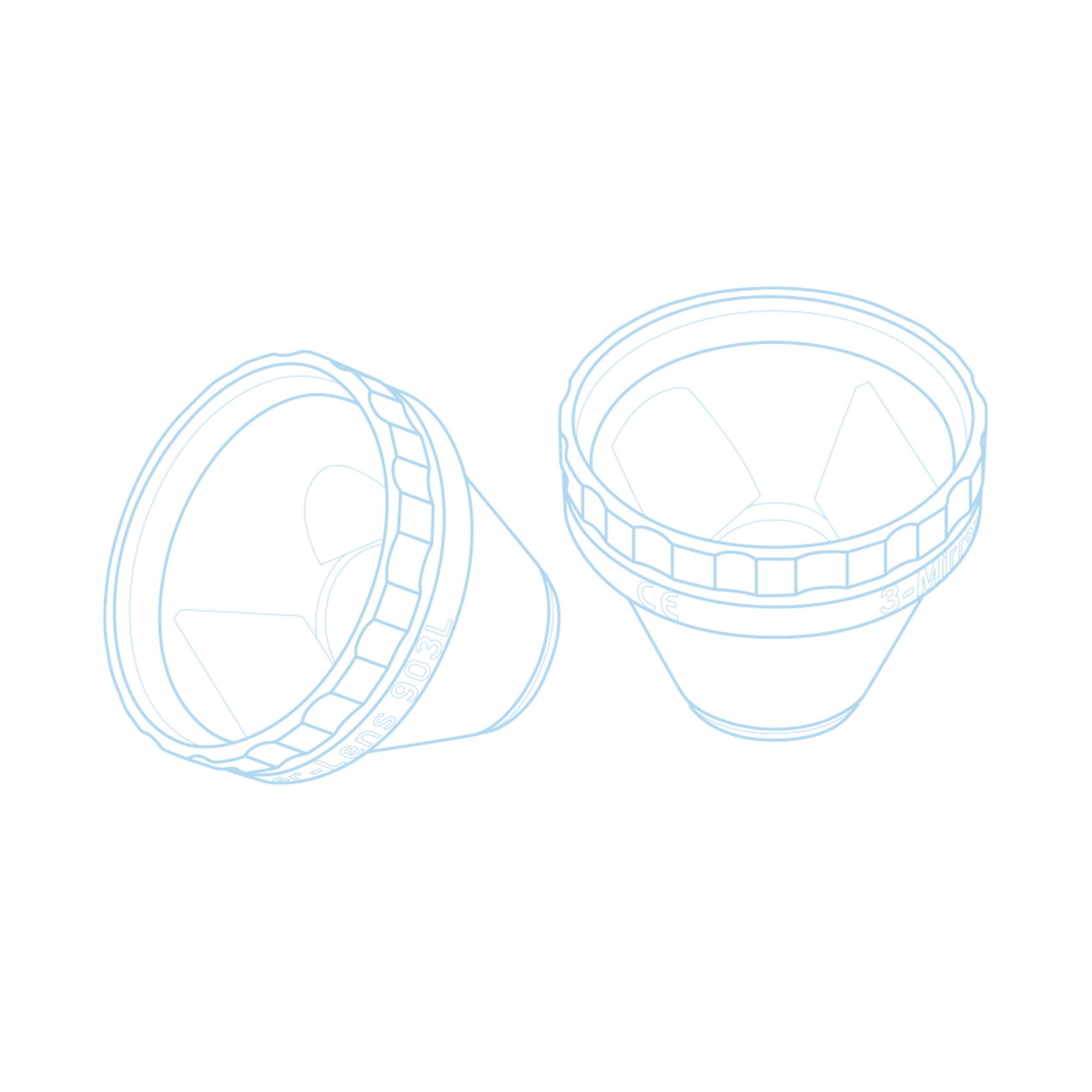 Diagnostic lenses for slit lamps